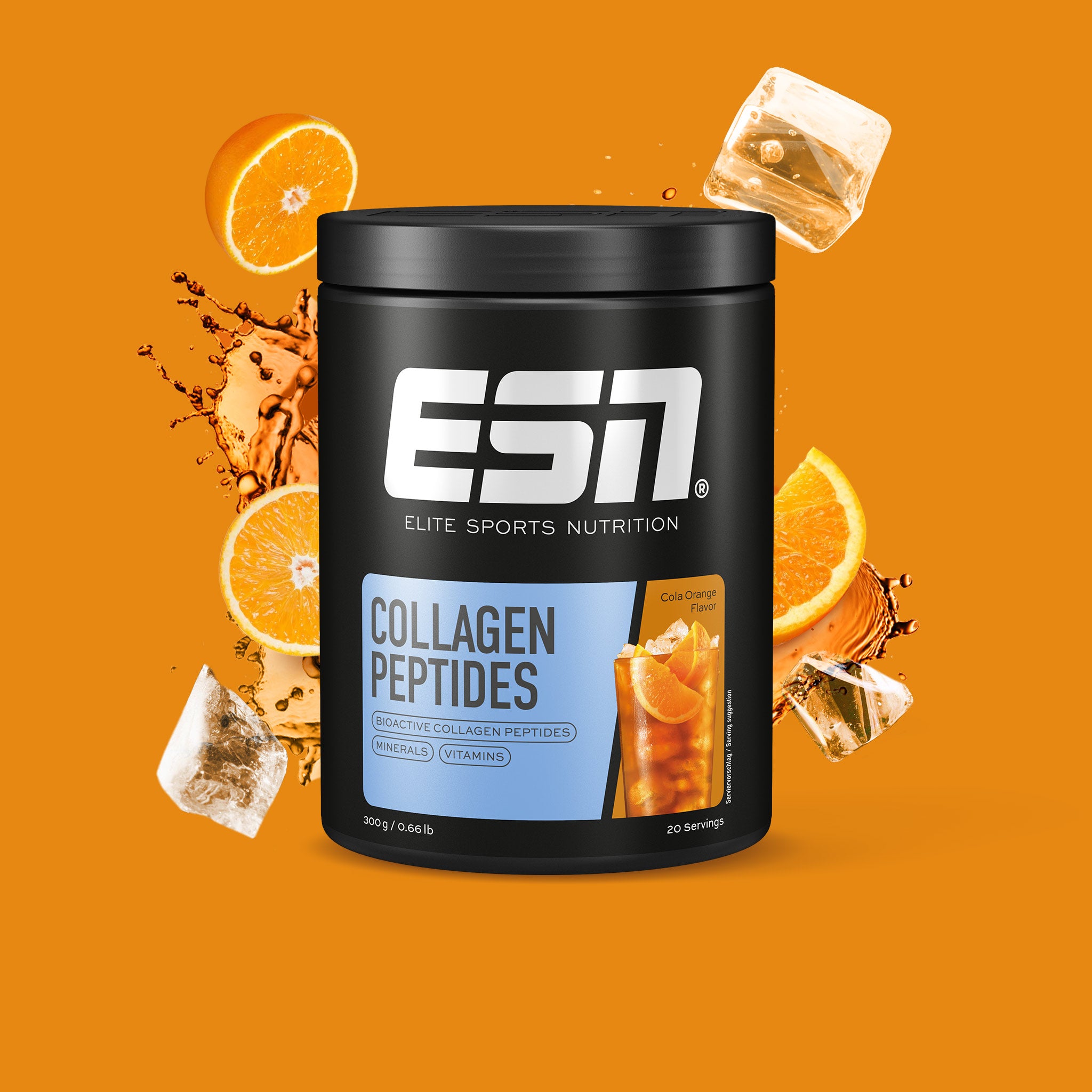 Poudre de collagène 300g | Hydrolysat de collagène + vitamine C – ESN