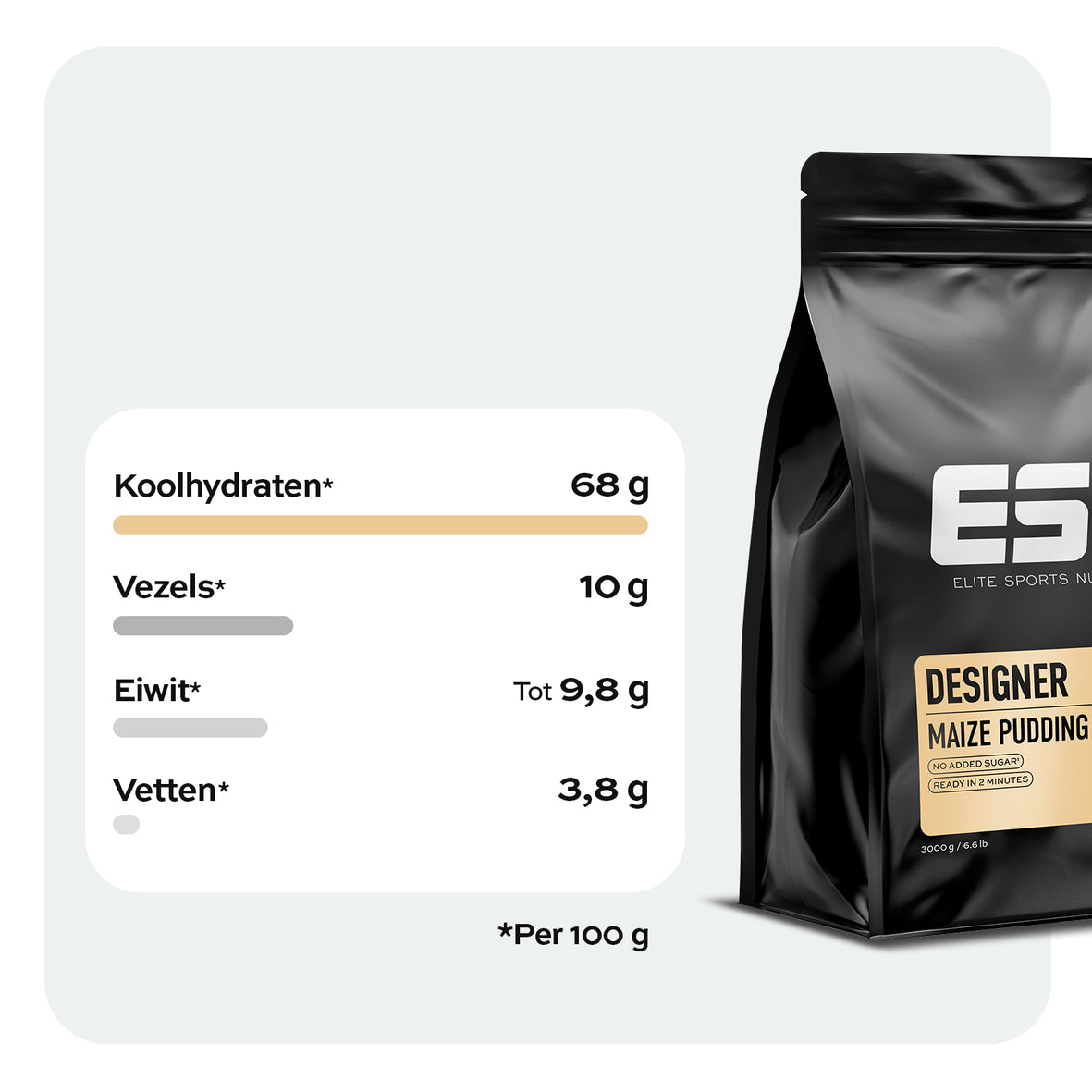 Maispudding van ESN | Nu ook 100 g Sample